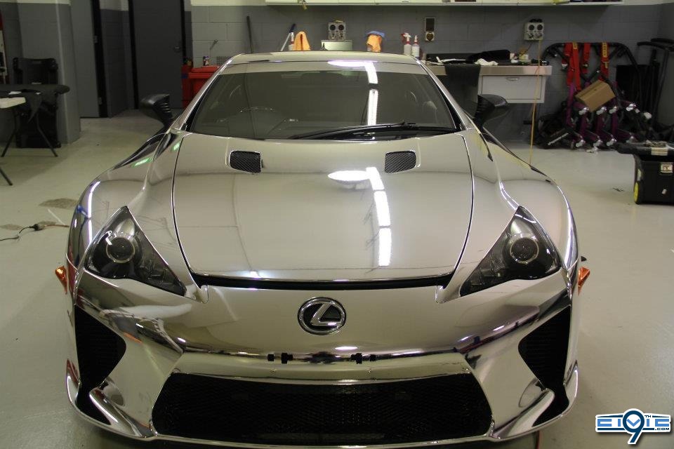 presenting the 1st Lexus LFA chrome wrap | 9th Generation Honda Civic Forum
